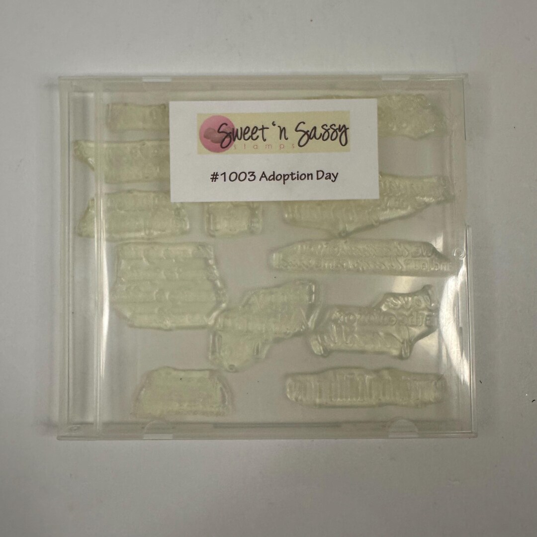 Sweet 'n Sassy Stamps #1003 ADOPTION DAY Clear Cling Mount Stamp Set - Etsy