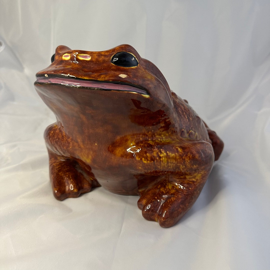 Vintage 1970s Arnels Large Ceramic Hobbiest Frog Toad Garden Statue ...
