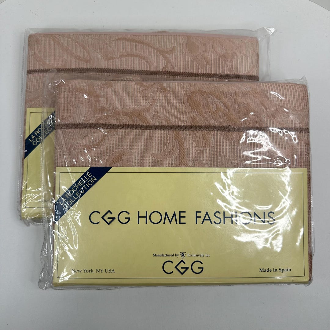 Set of 2 Vintage CGG La Rochelle Collection Rose Pink King Pillow Shams ...