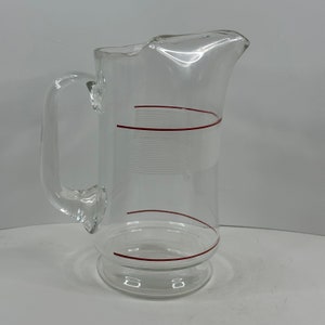 Vintage Crisa Contempo 5 Piece Glass Beverage Set W/box Pitcher and 4 ...