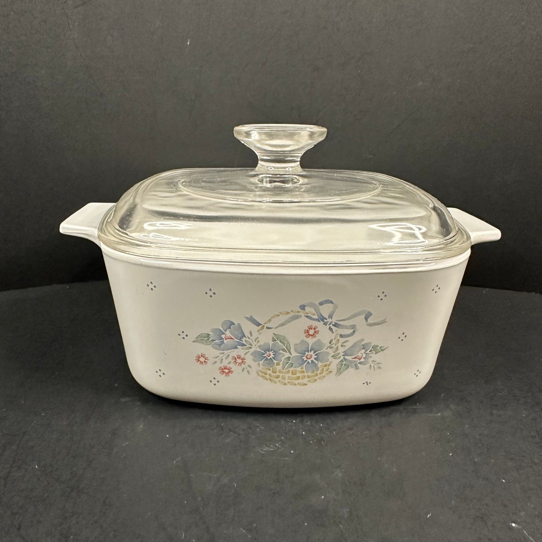 Corning Ware Country Cornflower A-1.5-B Square Casserole Dish With Lid ...