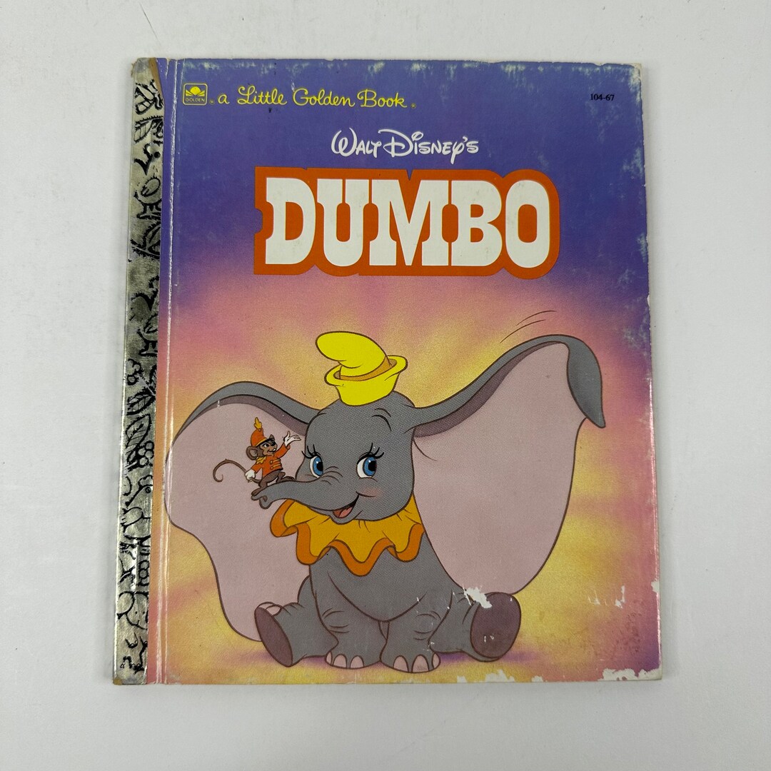 1988 Walt Disney's Dumbo, Vintage Little Golden Book by Teddy Slater ...