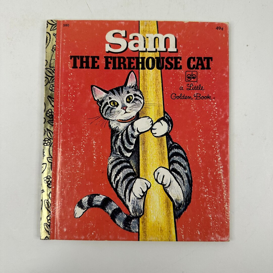 1976 Sam the Firehouse Cat, Vintage Little Golden Book by Virginia ...