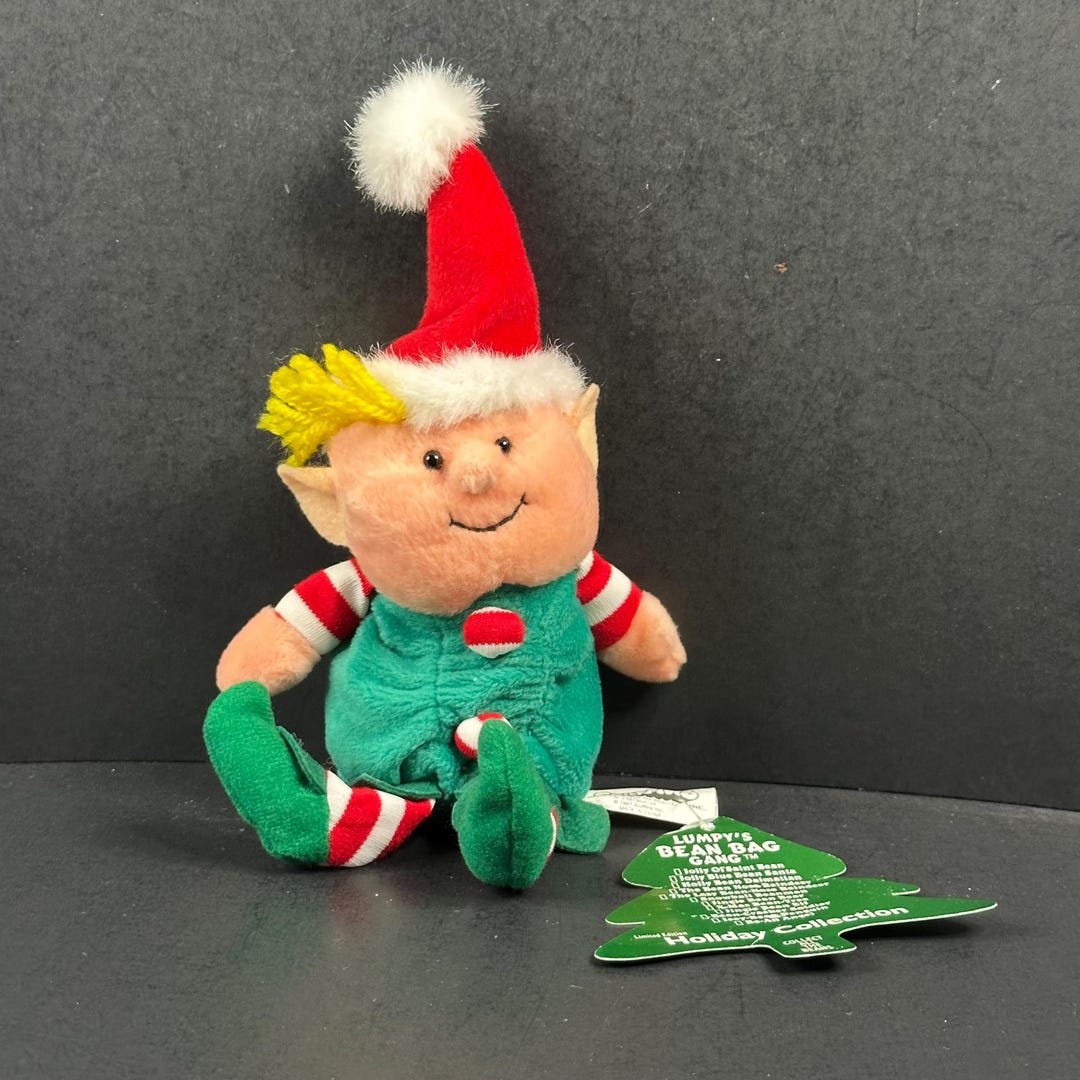 Stuffins Lumpy's Bean Bag Gang Jingle Elf LE Holiday Collection Plush ...