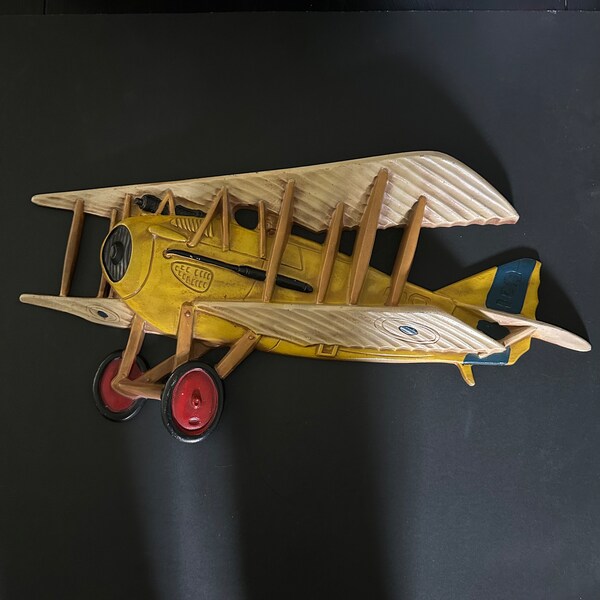 Biplane Metal Decor - Etsy