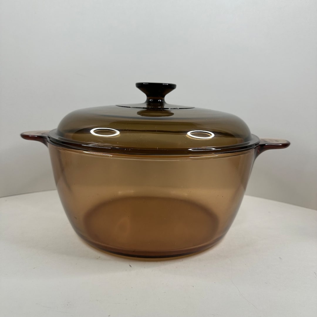 Corning Ware Vision Cookware Amber 4.5L/5 Qt Dutch Oven Stock - Etsy