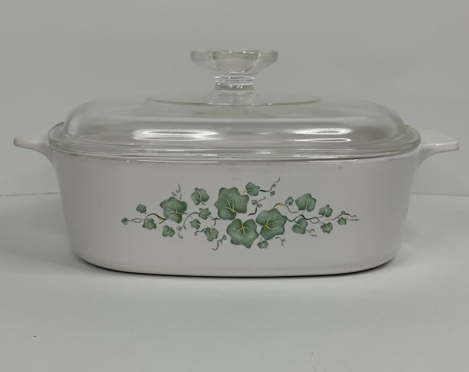 Vintage 1990s Callaway Green Ivy Corning Ware Casserole Dish A-2-B With ...