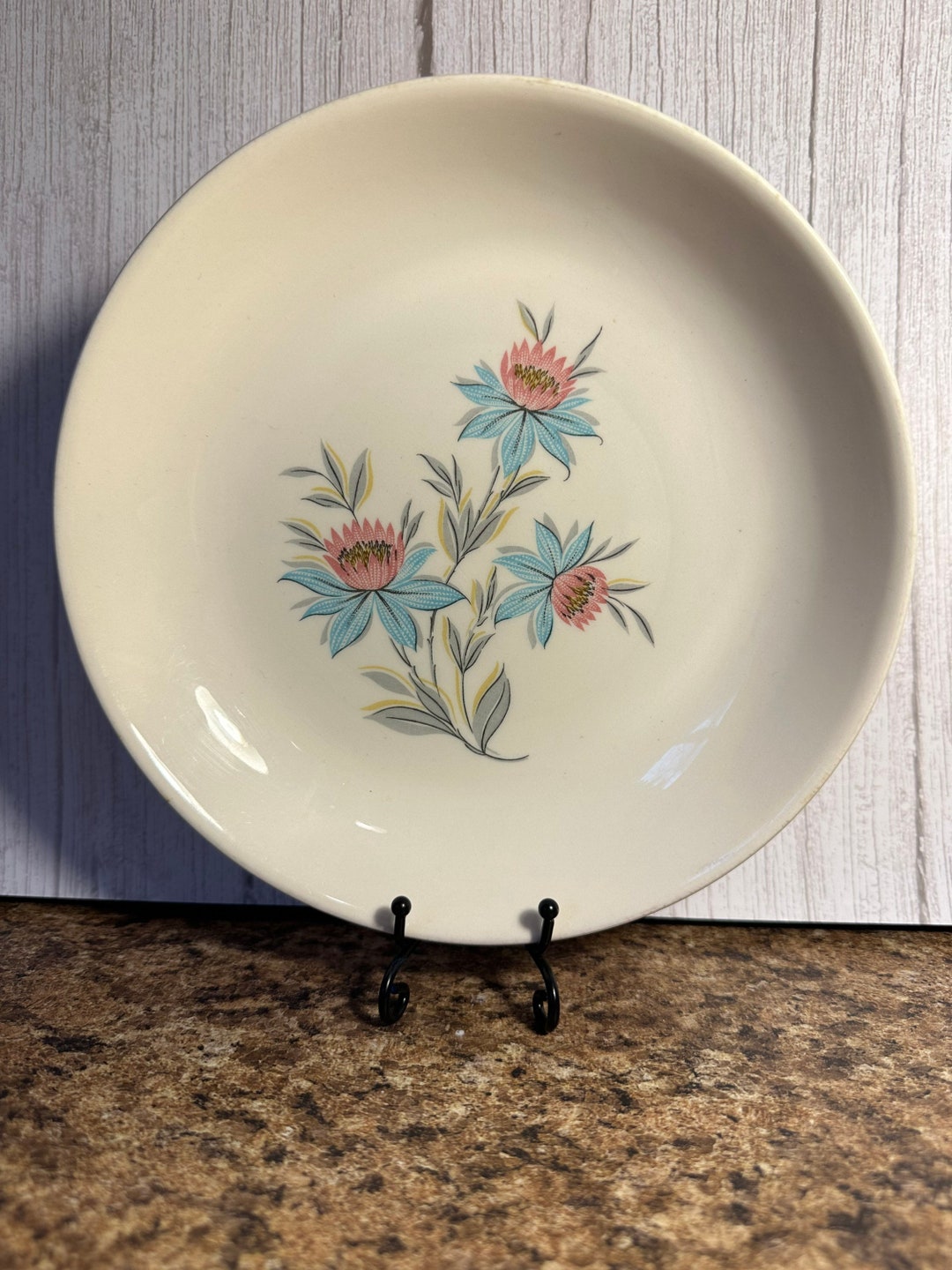 Vintage Steubenville Pottery Mid Century Fairlane Pattern Serving Bowl ...