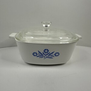 Corning Ware Blue Cornflower Casserole Dish P-1.5-B 1.5 Quart With Lid ...