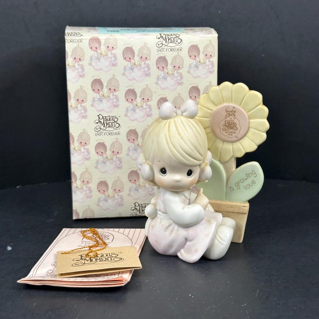 1988 Precious Moments Symbol of Membership "a Growing Love" Porcelain ...
