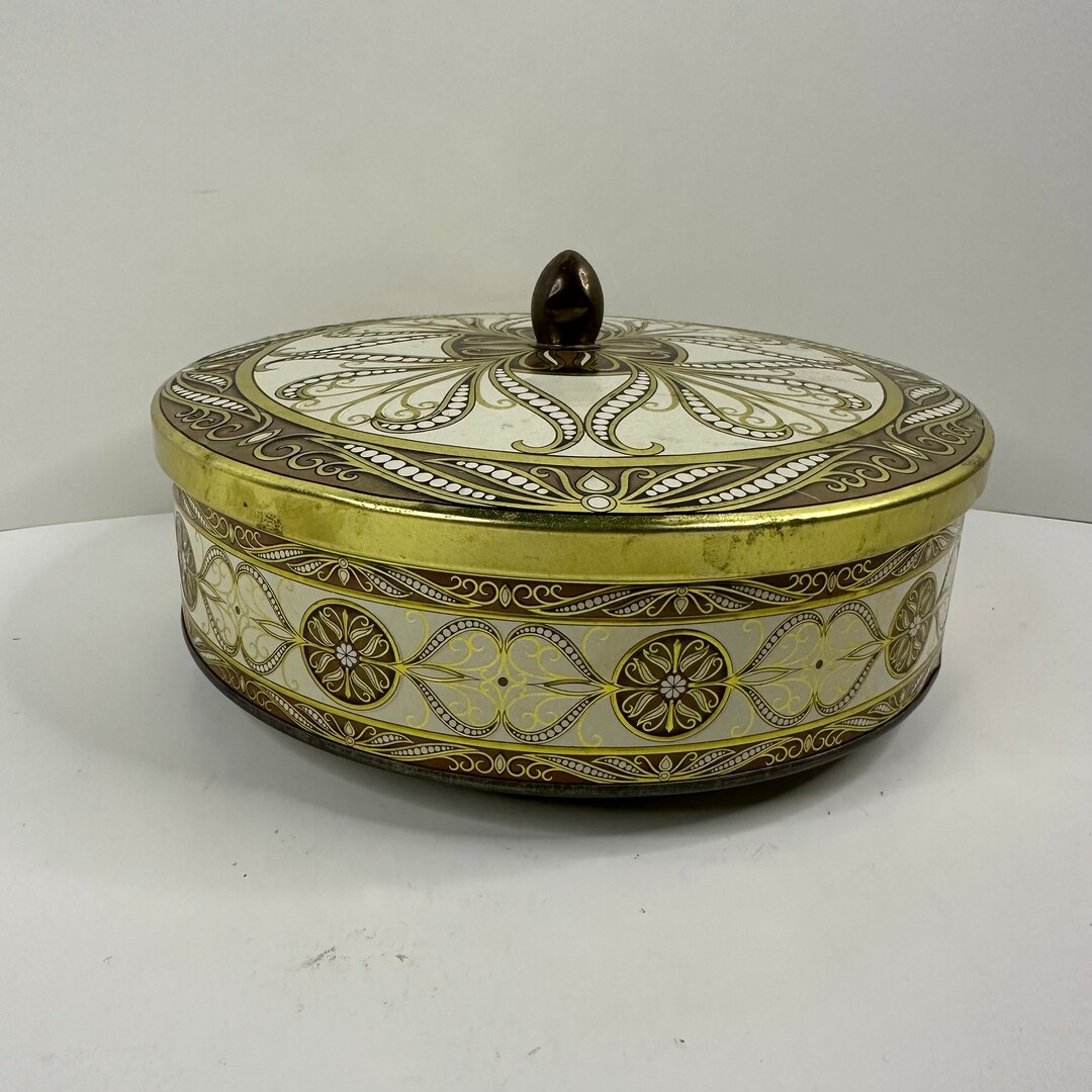 Vintage English Metal Biscuit Tea Tin, Made in England - Etsy