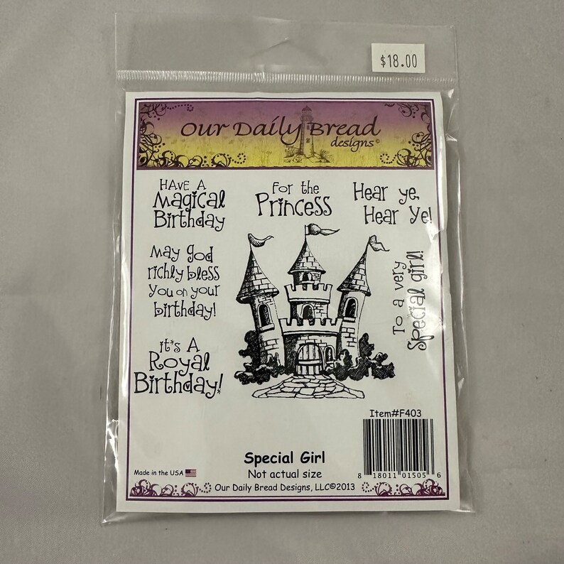 Our Daily Bread Designs Rubber Stamp Sets Special Girl - Etsy