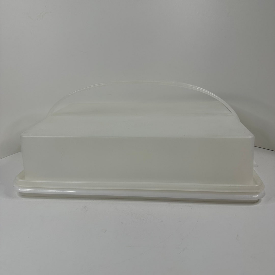 Vintage Tupperware Fresh-n-fancy Cake Taker Carrier W/ Handle ...