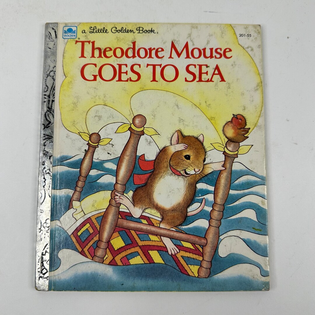 1983 Theodore Mouse Goes to Sea, Vintage Little Golden Book by Michaela ...