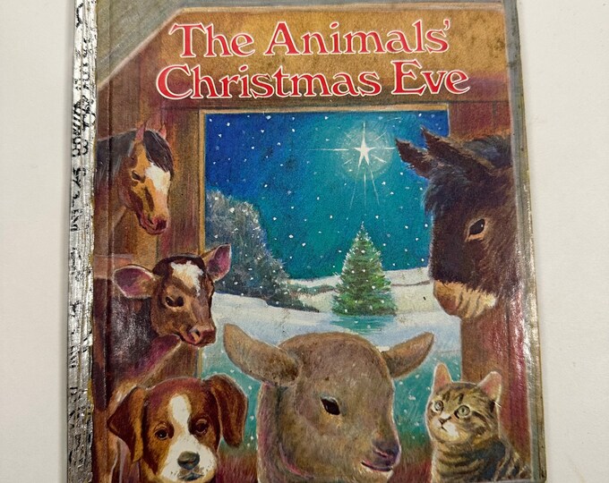 1977 the Animals' Christmas Eve Vintage Little Golden Book. Classic ...