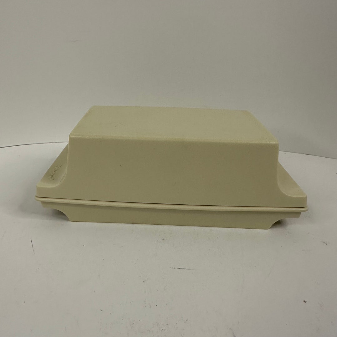 Vintage Tupperware Almond Double Stick, Half Pound Butter Keeper Dish ...