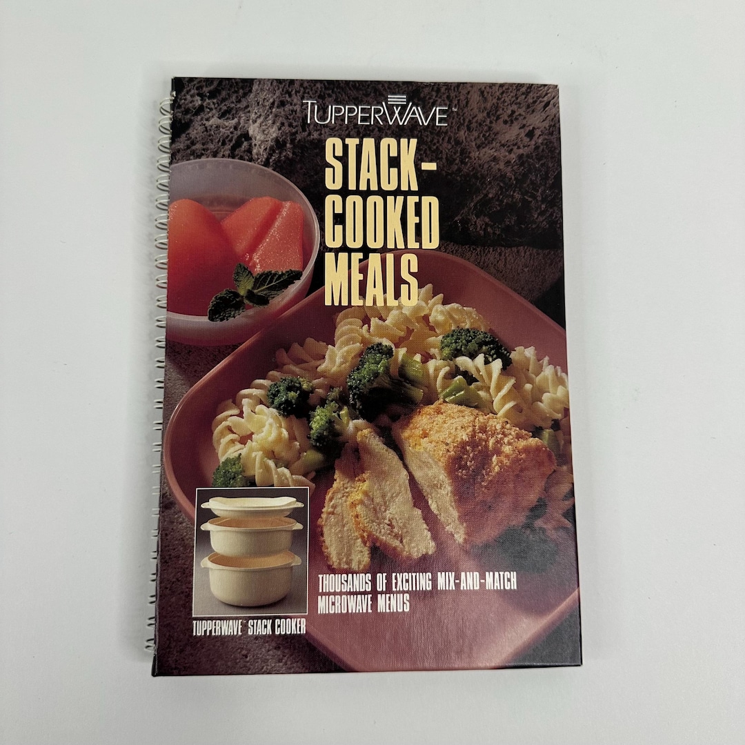Tupperware Recipe Book "tupperwave Stack Cooked Meals" Spiral Bound ...