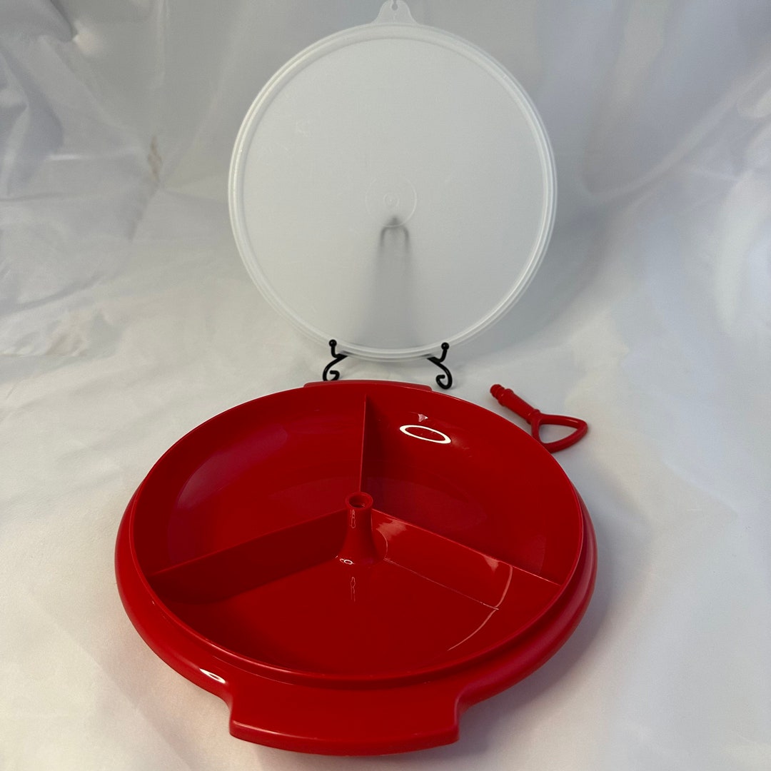 Tupperware Suzette 3 Section Divided Relish #608 With Lid and Handle - Etsy