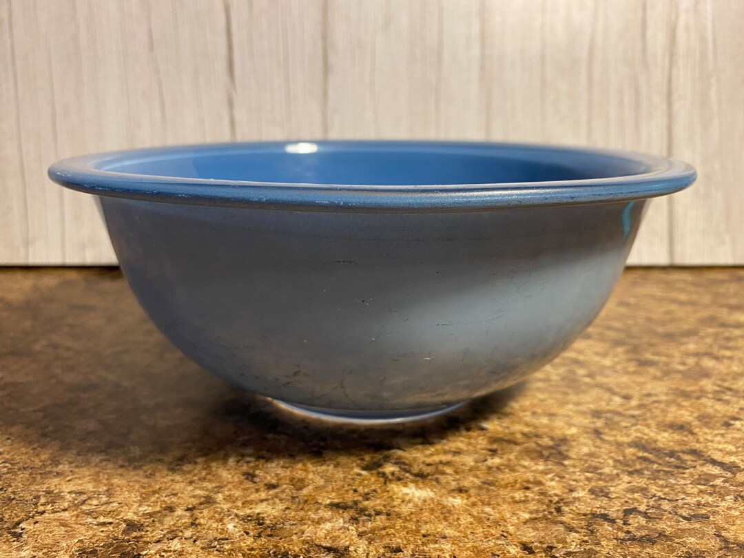 Vintage 1980s Pyrex 323 Blue Mixing Nesting Bowl 1.5L Solid Clear ...
