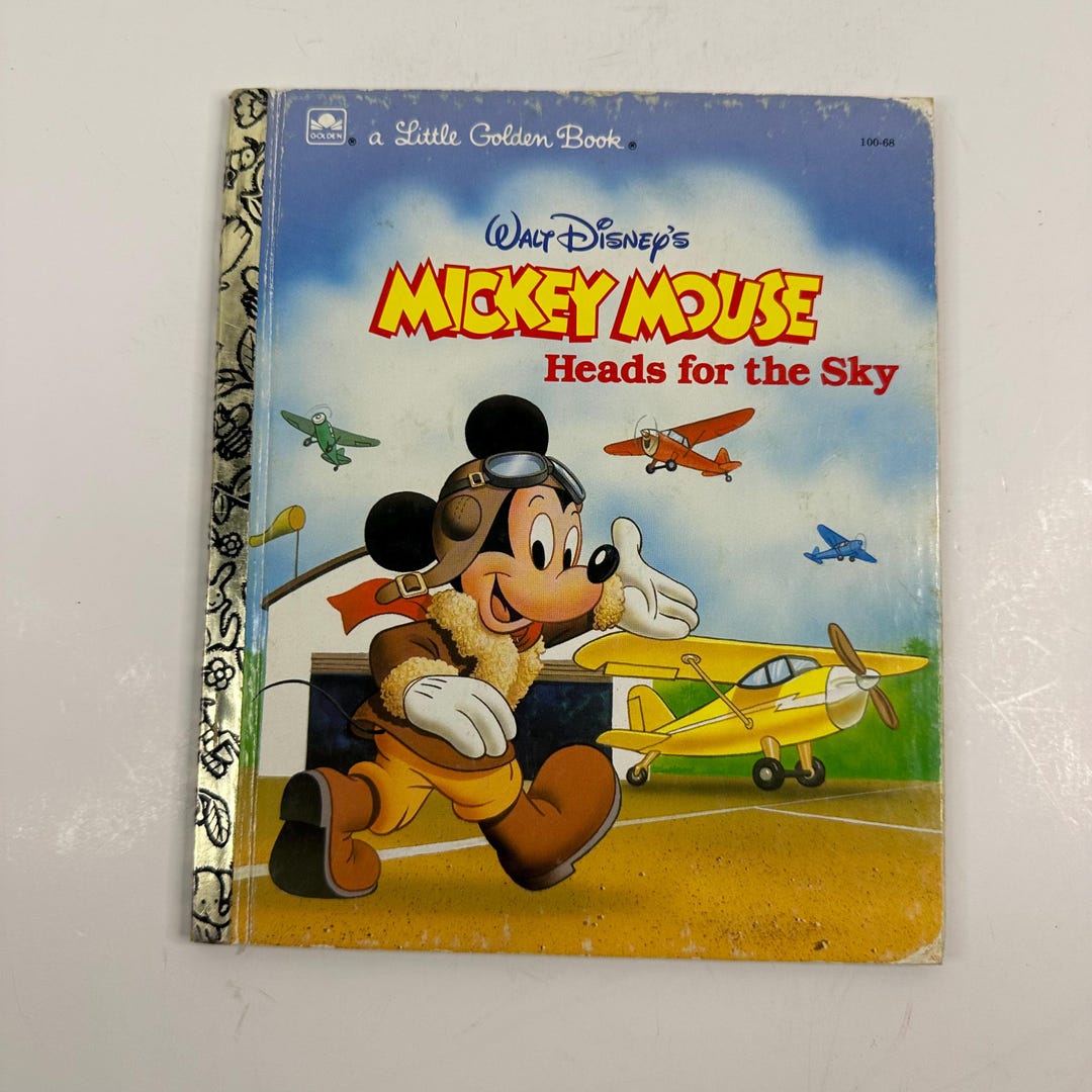 1987 Walt Disney's Mickey Mouse Heads for the Sky, Vintage Little ...