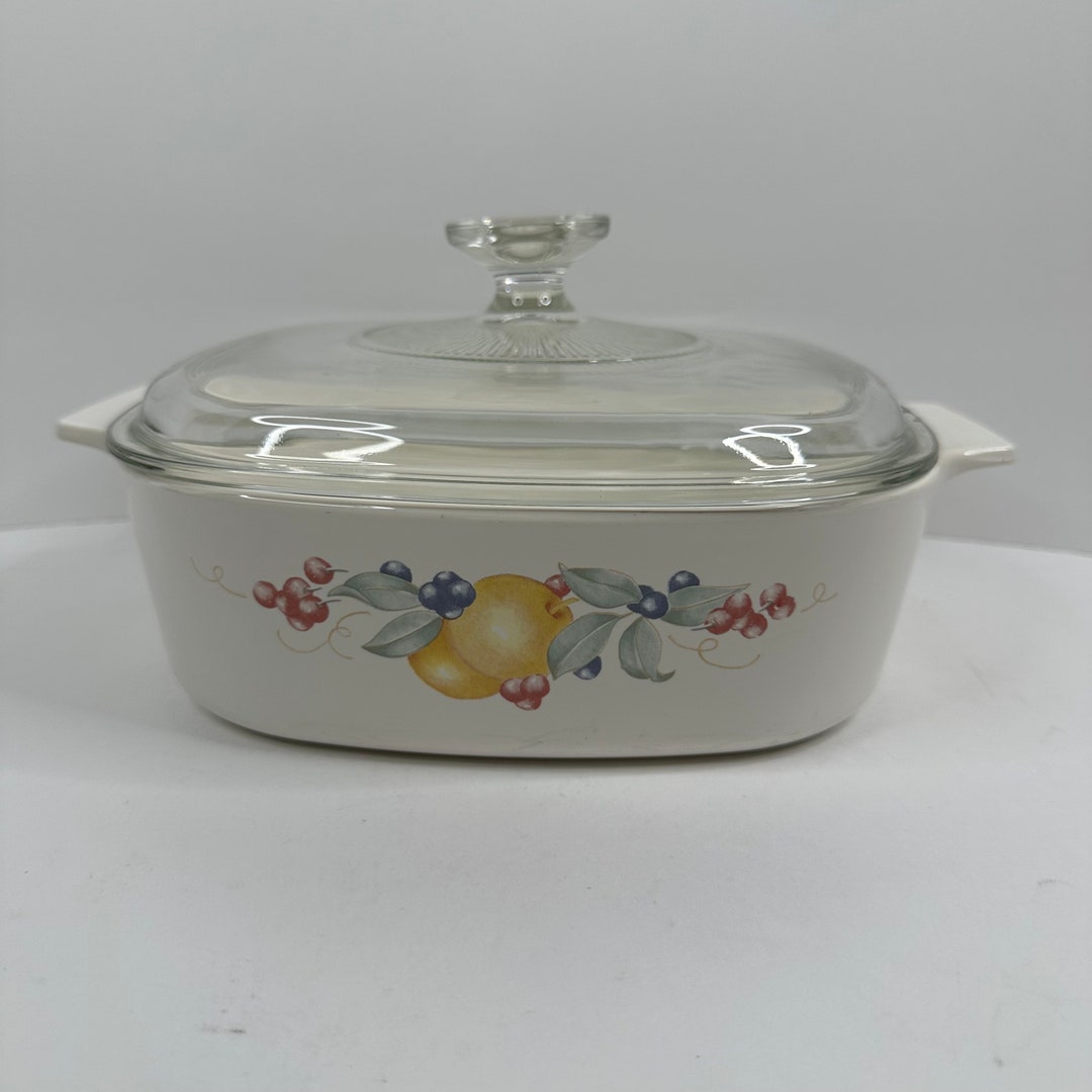 Corning Ware Abundance Casserole Dish A-2-B 2 Quart With Pyrex Lid ...