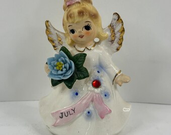Lefton July Angel Figurine - Etsy
