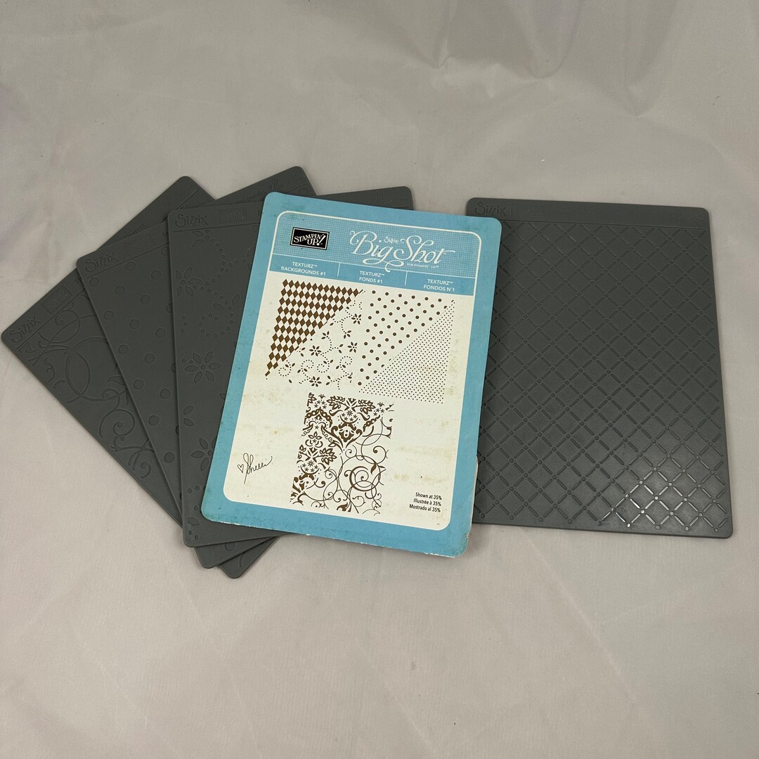 Sizzix Stampin' Up TEXTURZ Background 1 and Pattern 1 and 2 for ...