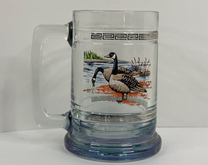 Vintage Princess House Canadian Goose Crystal Beer Mug - Etsy