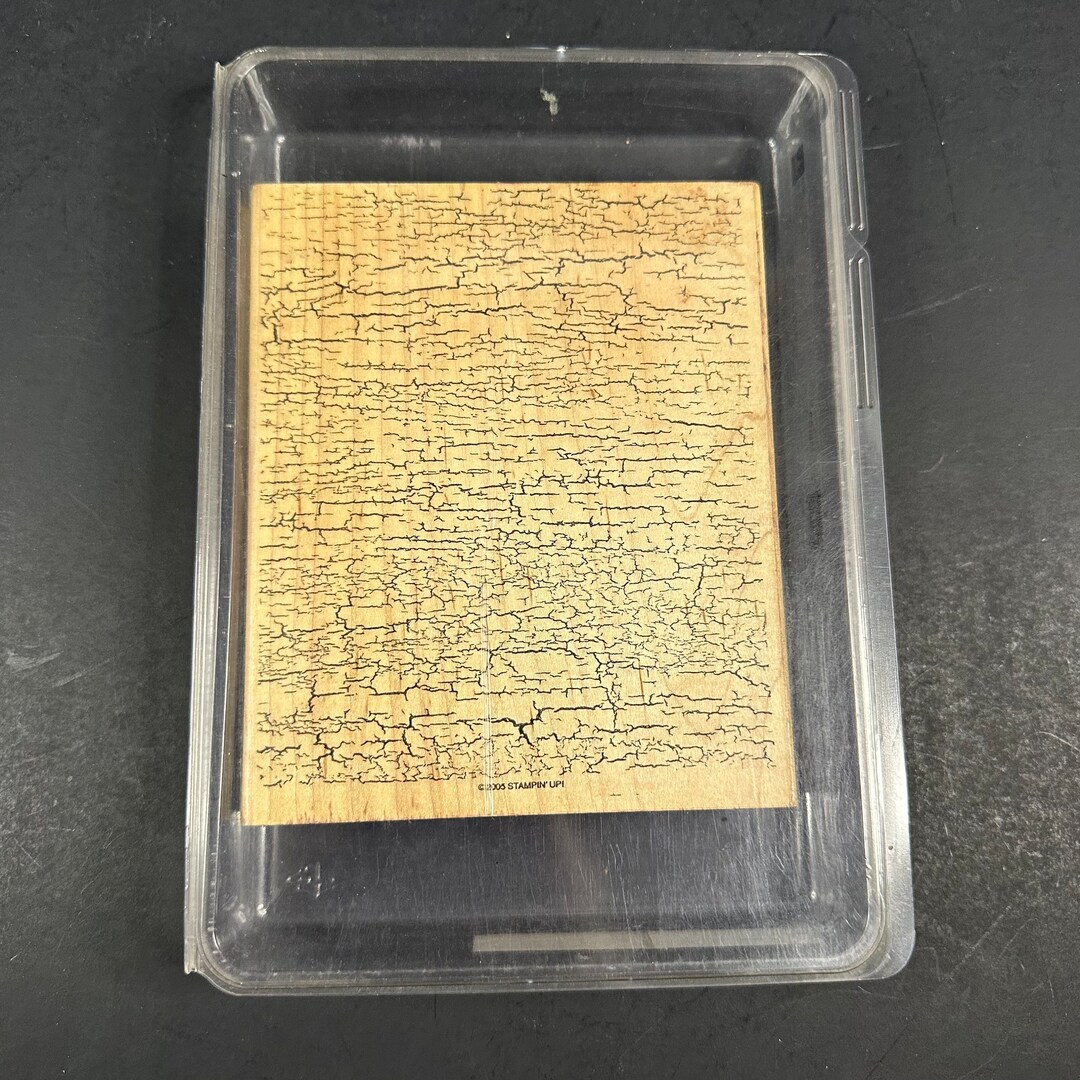 Stampin' Up Weathered Background Wood Mounted Rubber Stamp - Etsy