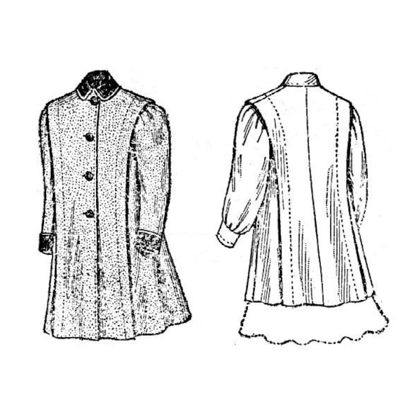 1890s Coat Pattern - Etsy