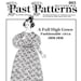 Past Patterns 0003 - 1830s Full High Gown Sewing Pattern | Regency Gown ...