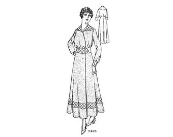 Past Patterns 6306 Early 1920s Divided Skirt Sewing Pattern Waist 28 ...