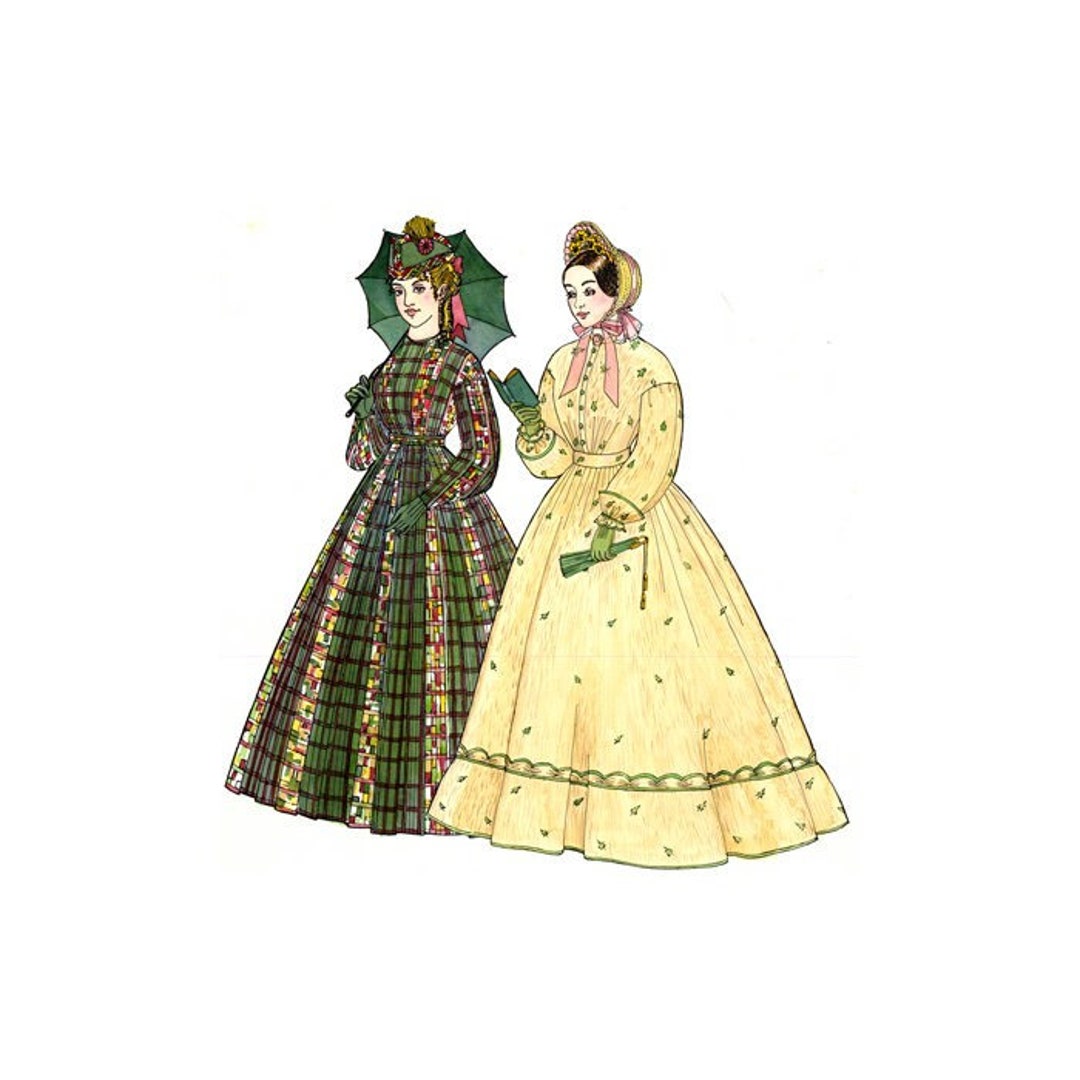 Past Patterns 0700 - 1850s Plaited Skirt Sewing Pattern Past Patterns ...