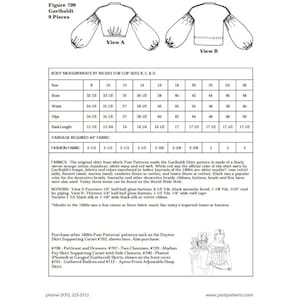 Past Patterns 0709 Download - 1860s Garibaldi Shirt Sizes 08-26 | A0 A4 ...