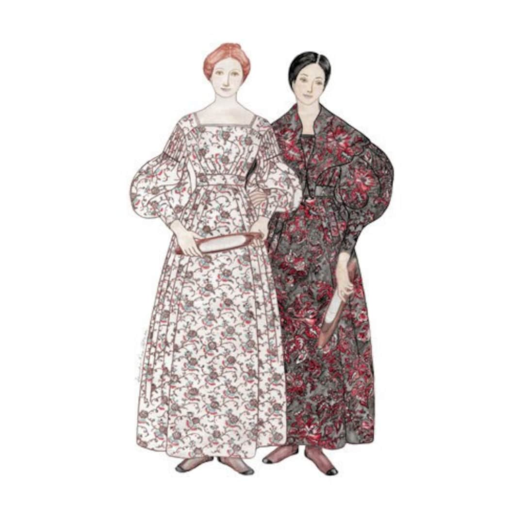 Past Patterns 0806 - 1820s Lowell Mill Dress Sewing Pattern Original ...