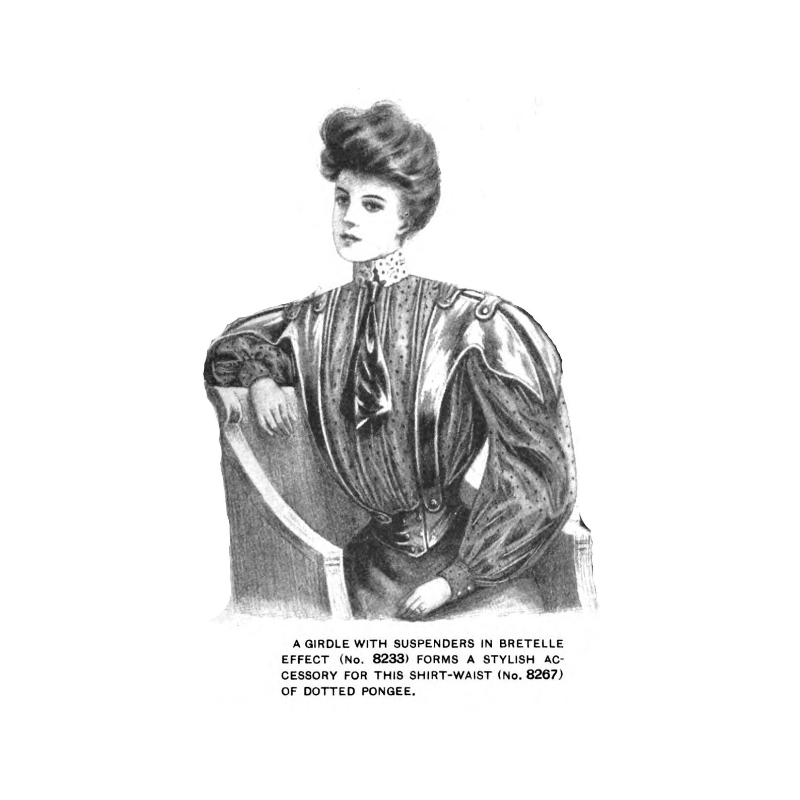 1900s Bodice Belt Sewing Pattern: Edwardian Girdle, Waist 24" | Past ...