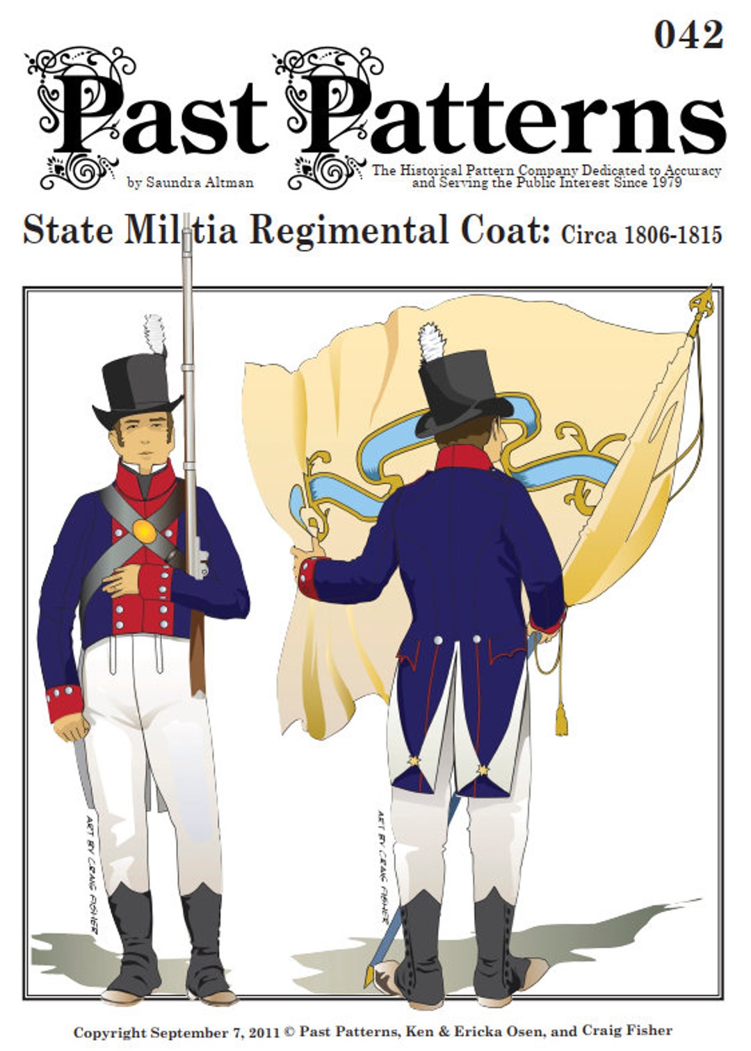 Past Patterns 0042 Early 1800s State Militia Regimental Coat Sewing ...