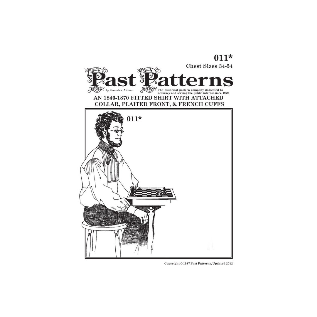 Past Patterns 0011 Download – Chest Sizes 34-54 | Mid-19th Century Men ...