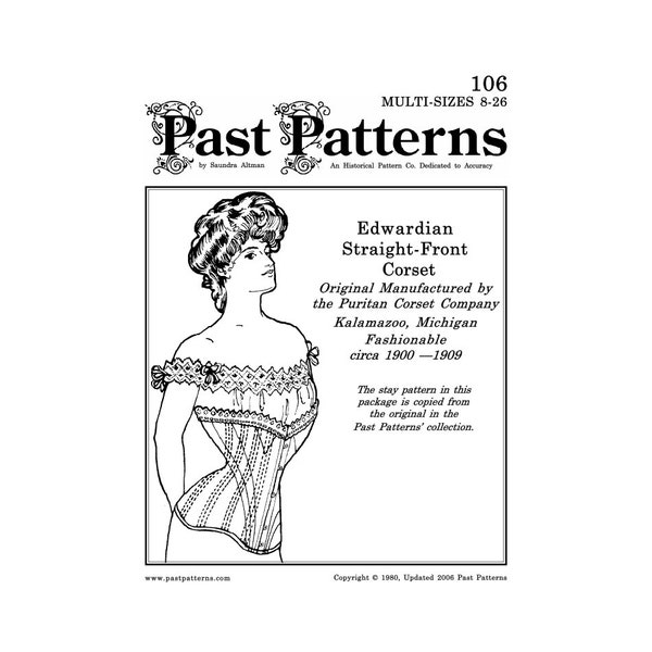 Edwardian Corset Pattern - Etsy