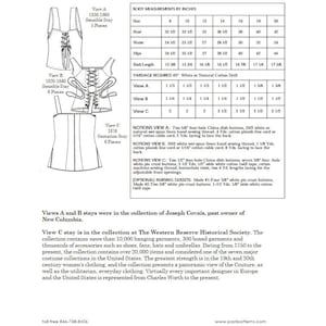 Past Patterns 0705 Download - 19th Century Stay Pattern Sizes 08-20 ...