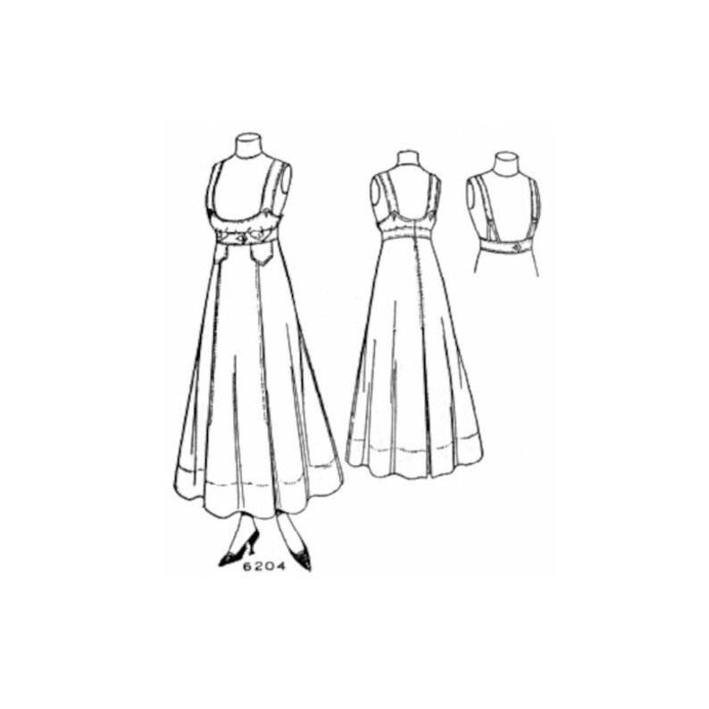 Past Patterns 6204 Edwardian Five-gored Skirt Pattern Waist - Etsy