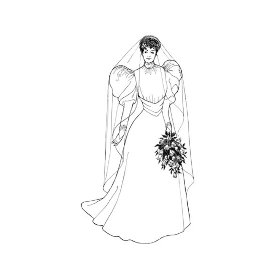 Past Patterns 0301 - Gilded Age Wedding Gown Bodice Sewing Pattern an ...