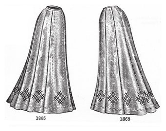 Past Patterns 6204 Edwardian Five-gored Skirt Pattern Waist - Etsy