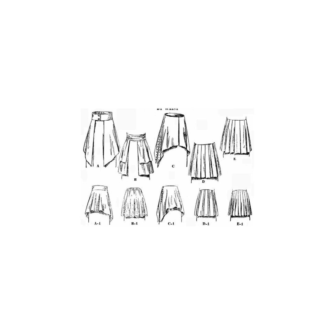 Past Patterns 9922 - 1910s Peplums Sewing Pattern Waist 26 W26 ...