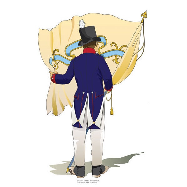 Past Patterns 0042 Early 1800s State Militia Regimental Coat Sewing ...