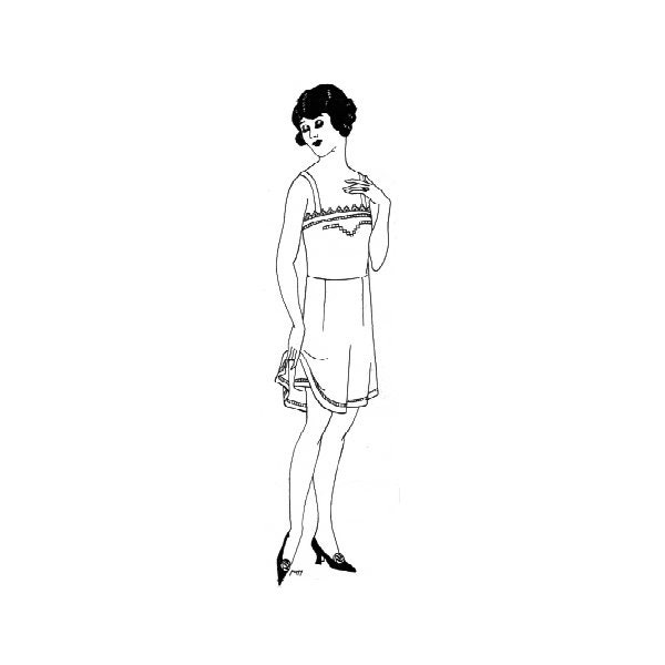 Past Patterns 0501 - 1920s Combination Underwear Pattern Original ...