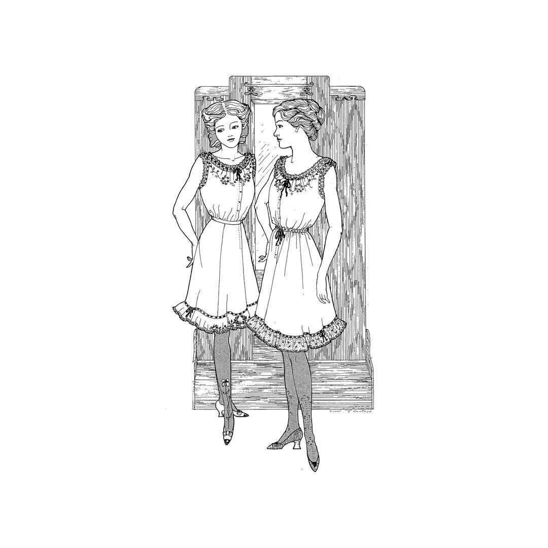 Edwardian Combination Sewing Pattern: 1900s Undergarment (bust 33-41 ...