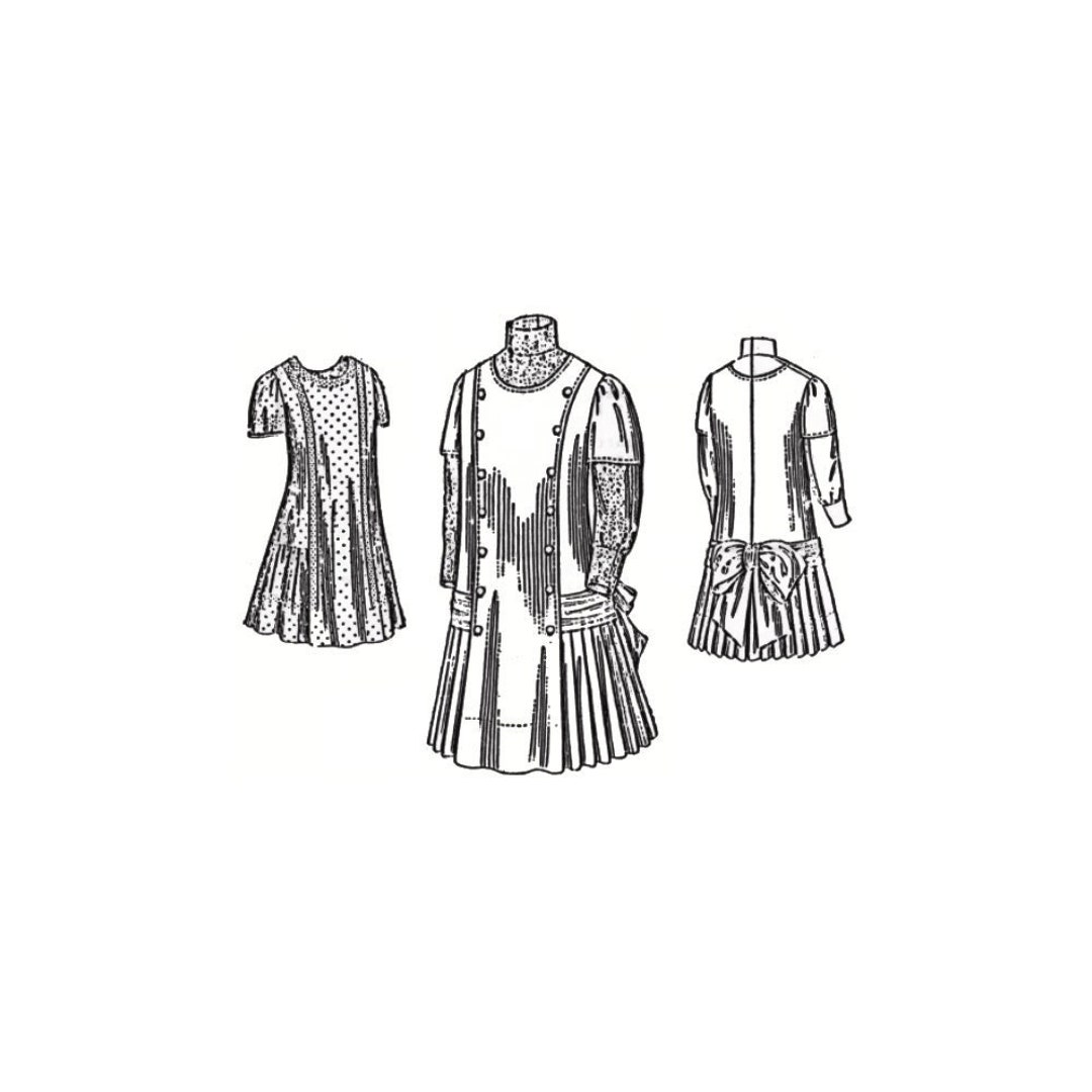 Past Patterns 5457 - Early 1910s Princess Dress Sewing Pattern for 8 ...