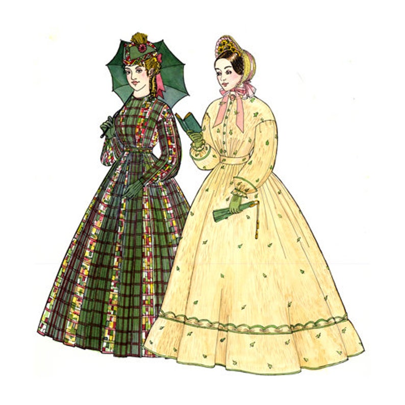 Past Patterns 0701 Late 1850s Pleated Bodice Sewing Pattern - Etsy