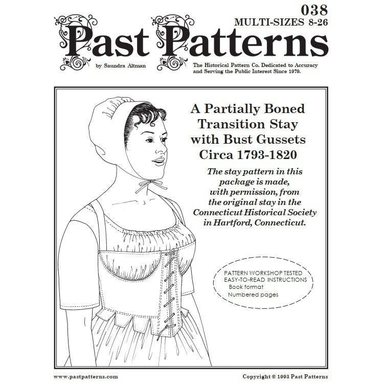 Past Patterns 0038 - Federalist Era Partially Boned Transition Stay ...